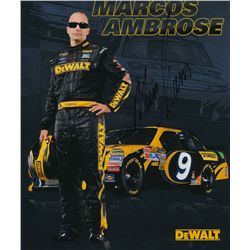 Marcos Ambrose Signed NASCAR 8x10 Photo (PA LOA)