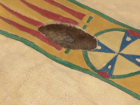 Lakota Painted Hide - Frank Shortey (1964-2007)