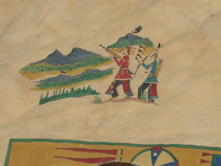 Lakota Painted Hide - Frank Shortey (1964-2007)