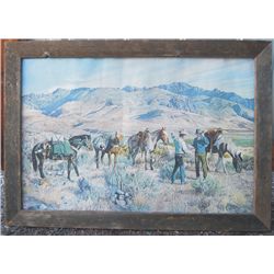 barn wood framed Ray Eyerly print