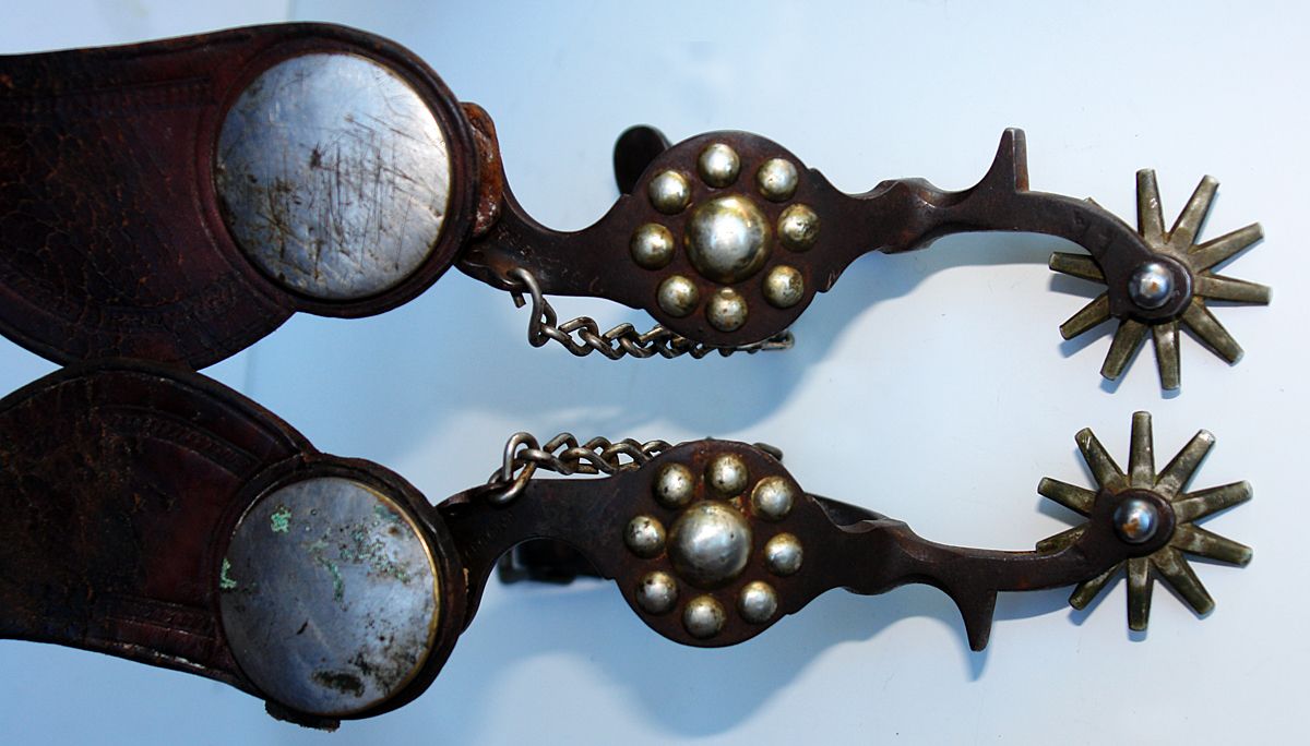 Buermann, Star AB Pat 1914 rare target pattern iron spurs