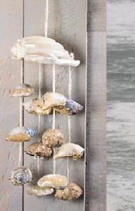WIND CHIME, CONCH SHELLS - 4PCS - SOS214