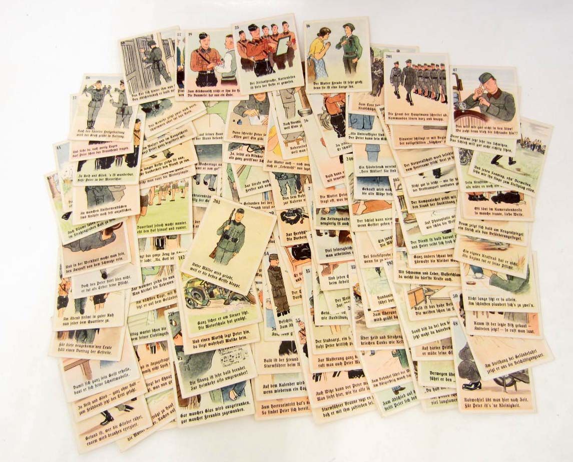 SET OF WW2 GERMAN NAZI CIGARETTE CARDS