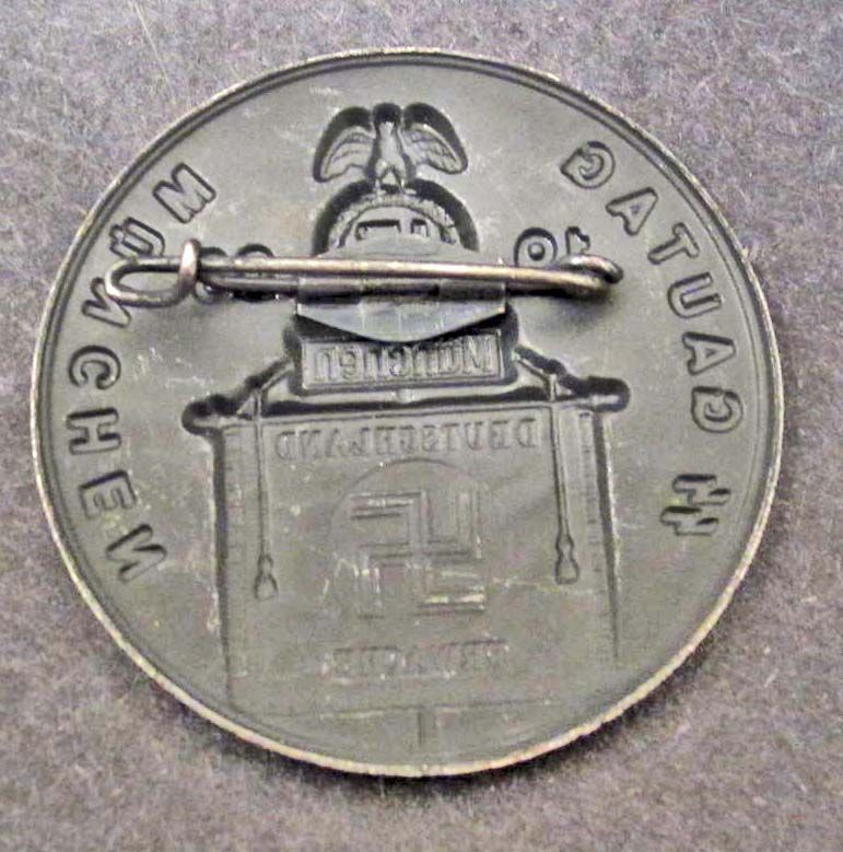 GERMAN NAZI WAFFEN SS 1933 MUNCHEN TINNIE BADGE