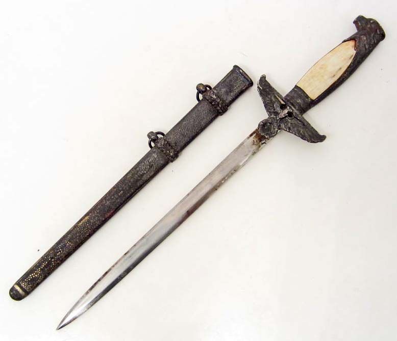 GERMAN NAZI MINIATURE DIPLOMATIC OFFICERS DAGGER W/ SCABBARD