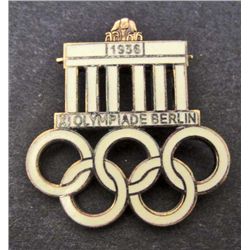 GERMAN NAZI XI OLYMPIADE BERLIN BADGE