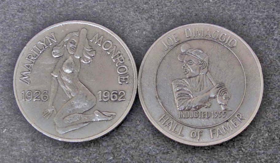 MARILYN MONROE & JOE DIMAGGIO COIN