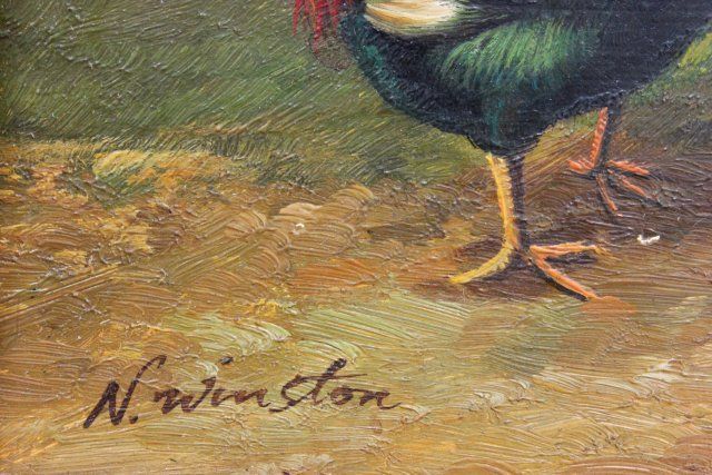 N. Winston oil painting ca. early 20th c.