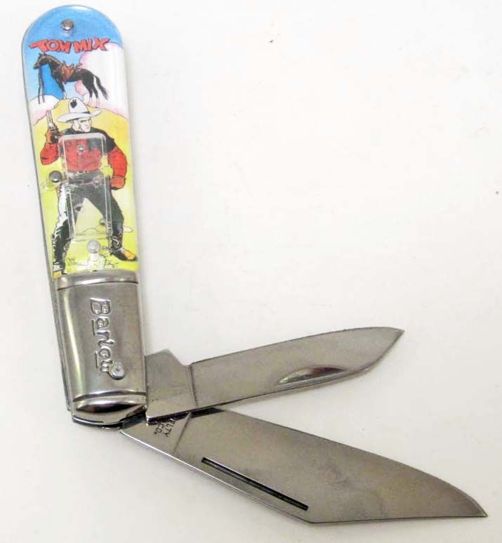 NV251 Novelty Cutlery Tom Mix Barlow Pocket Knife