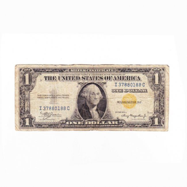 Yellow Seal Dollar Bill