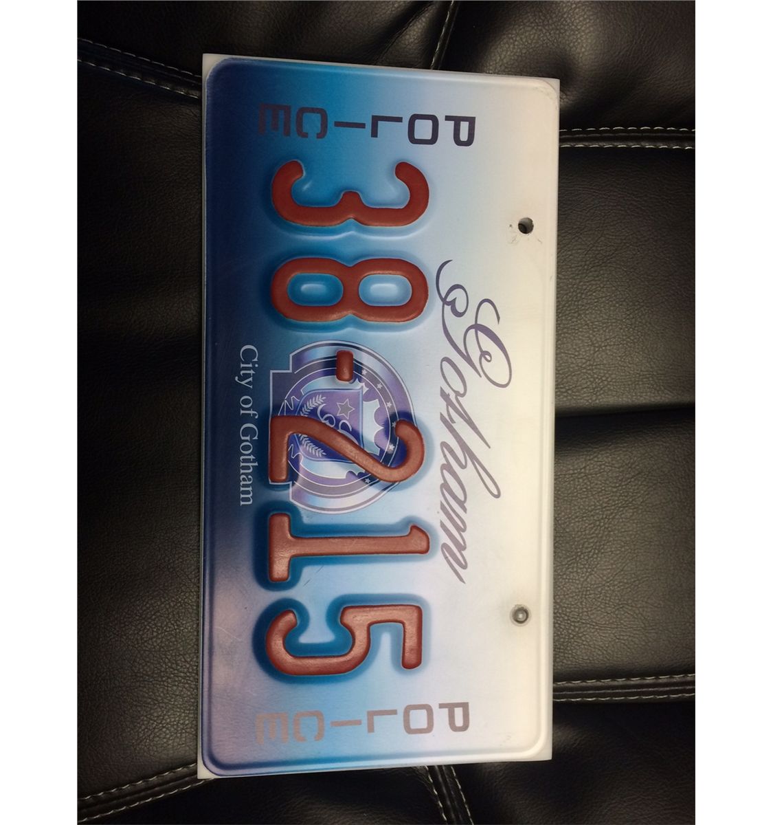 THE DARK KNIGHT GOTHAM CITY POLICE LICENSE PLATE