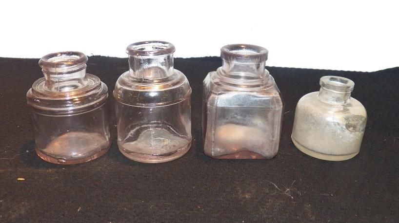 4-Vintage Ink Bottles