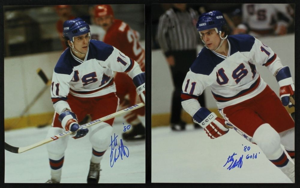 Lot of (2) Steve Christoff Signed Team USA 8x10 Photos Inscribed "80 ...