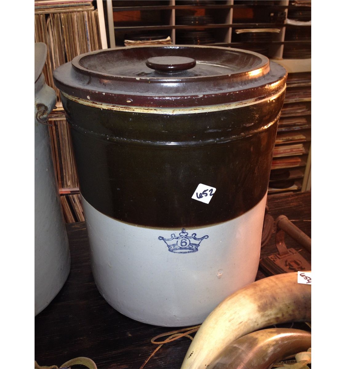 Crown Crock W/ Lid 6 Gallon