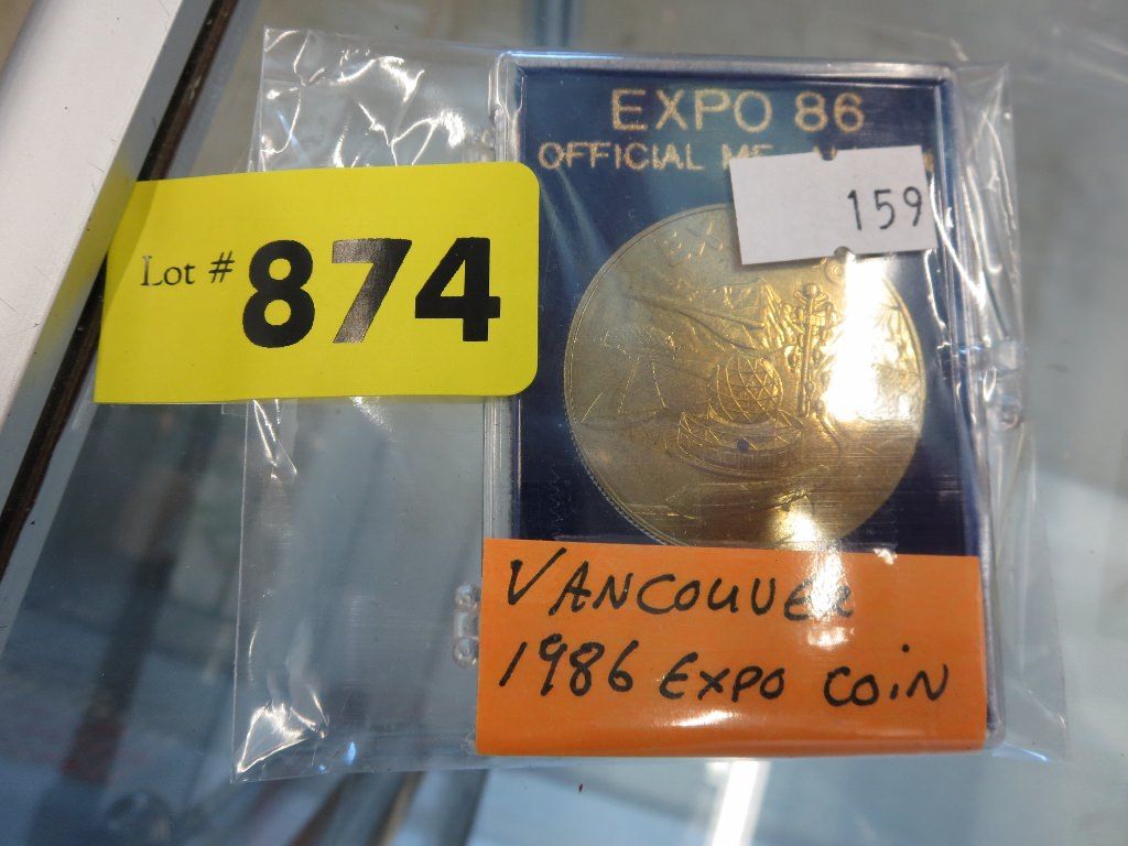 1986 Expo Official Medallion with case