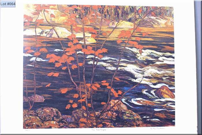 Unframed limited edition Group of seven print "The Red Maple" by A.Y ...