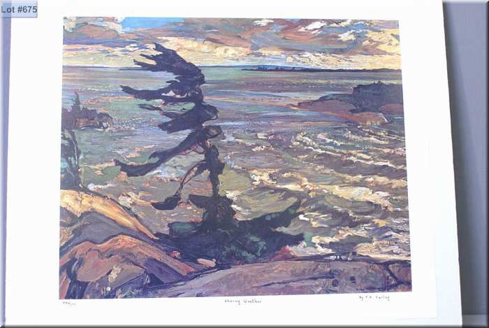 Limited edition unframed Group of Seven Print "Stormy Weather" by F.H ...