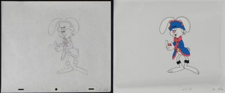Costume Trix Rabbit Art Cel Original Animation Drawing