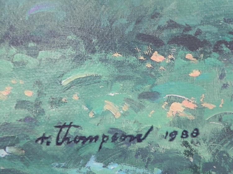 Richard Earl Thompson Signed Print Impressionist Art