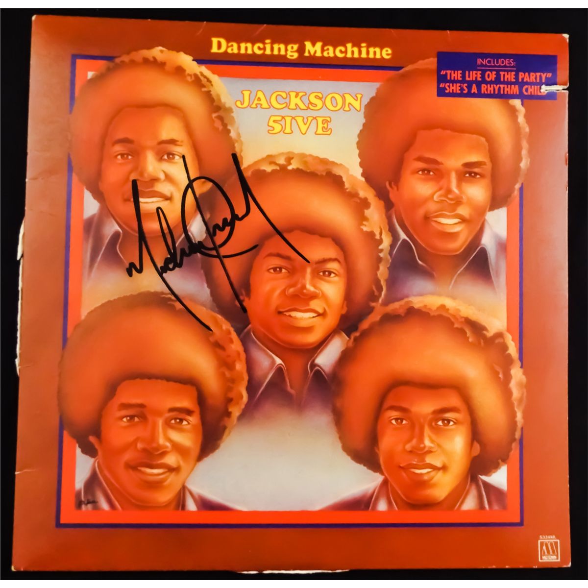 MICHAEL JACKSON SIGNED "DANCING MACHINE" ALBUM