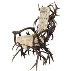 Outstanding 19th C. antler chair