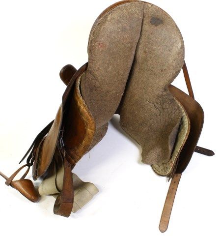 Victorian 2 horn ladies side saddle 21" padded