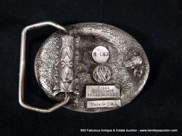 1984 BERGAMOT BRASS WORKS R-L-43 EAGLE BELT BUCKLE Showcase: 10
