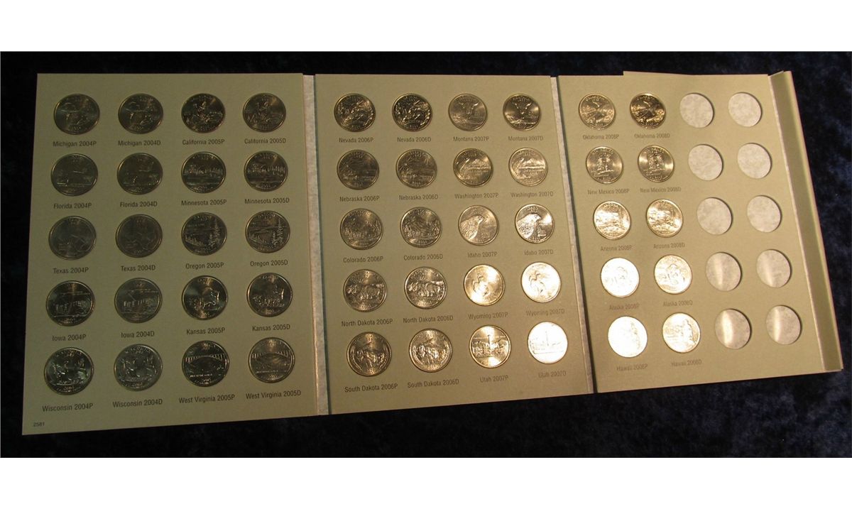245. Harris Washington Quarter Folder State Collection 2004-2008 Volume ...