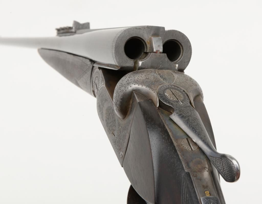 Cased Belgian double rifle, Francotte-style action, 6.5mm cal., 26 ...