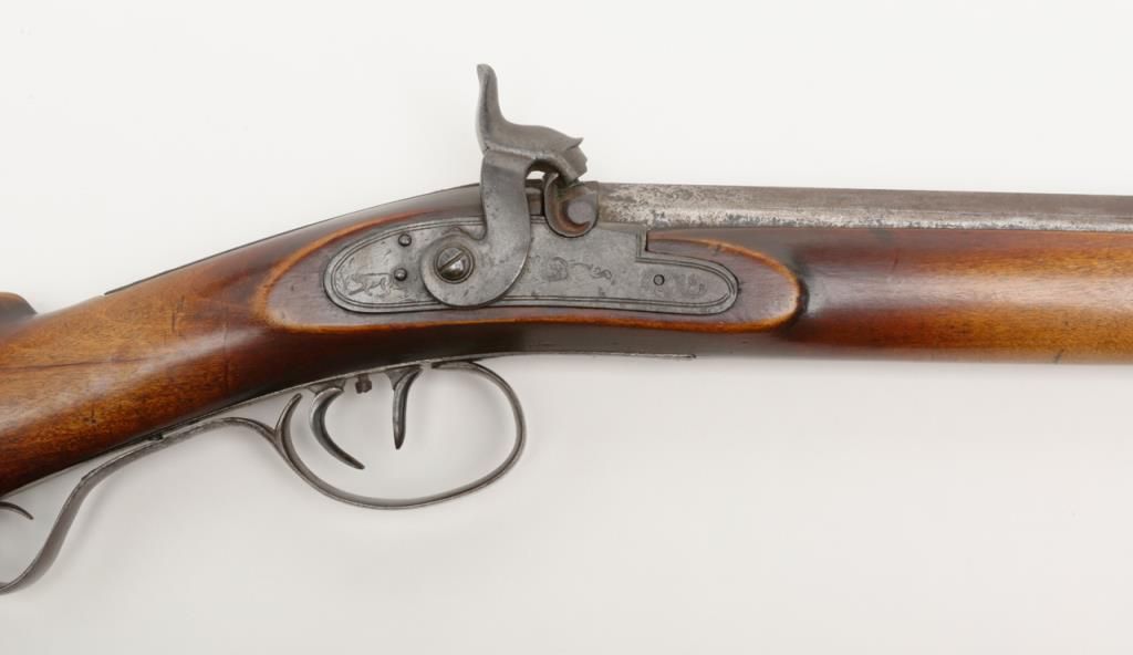 Early Hawken rifle marked on the top flat of the barrel “S. Hawken, St ...