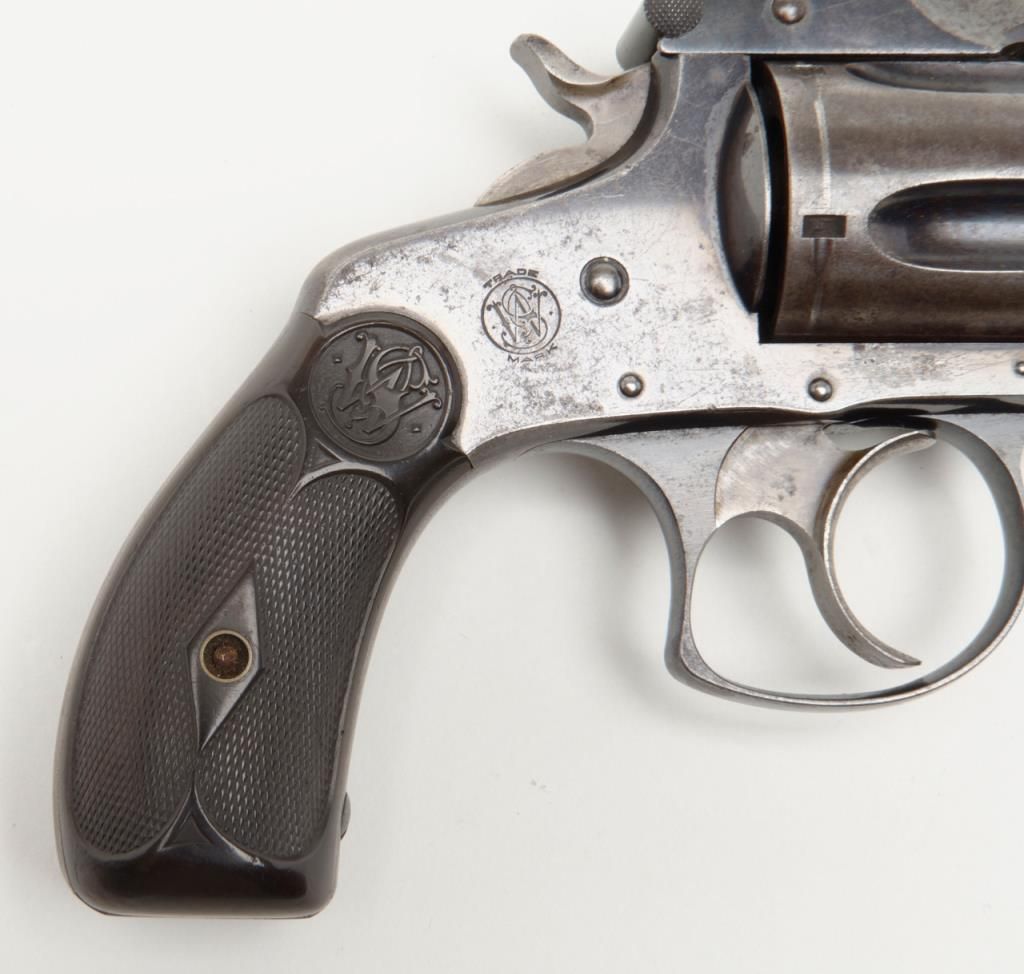 Smith & Wesson DA top break revolver, .38 cal., 4” barrel, blue finish ...