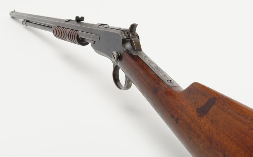 Winchester Model 1890 pump action rifle, .22 Long cal., 24” octagon ...