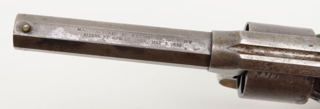 Remington-Ryder Pocket DA percussion revolver, .31 cal., 3” octagon ...