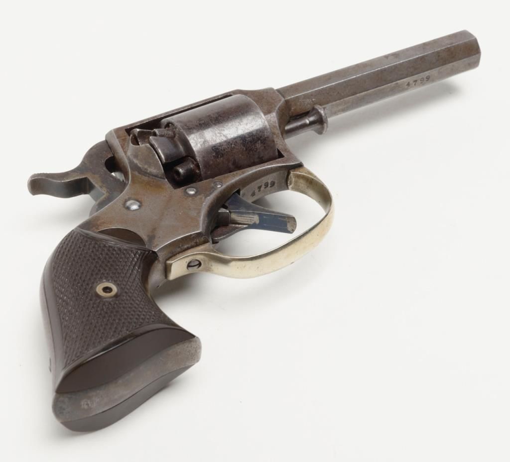 Remington-Ryder Pocket DA percussion revolver, .31 cal., 3” octagon ...
