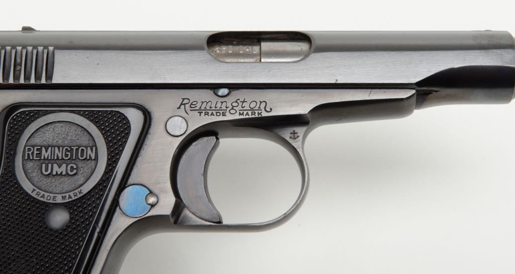 Remington Model 51 semi-auto pistol, .380 cal., 3-1/4” barrel, blue ...