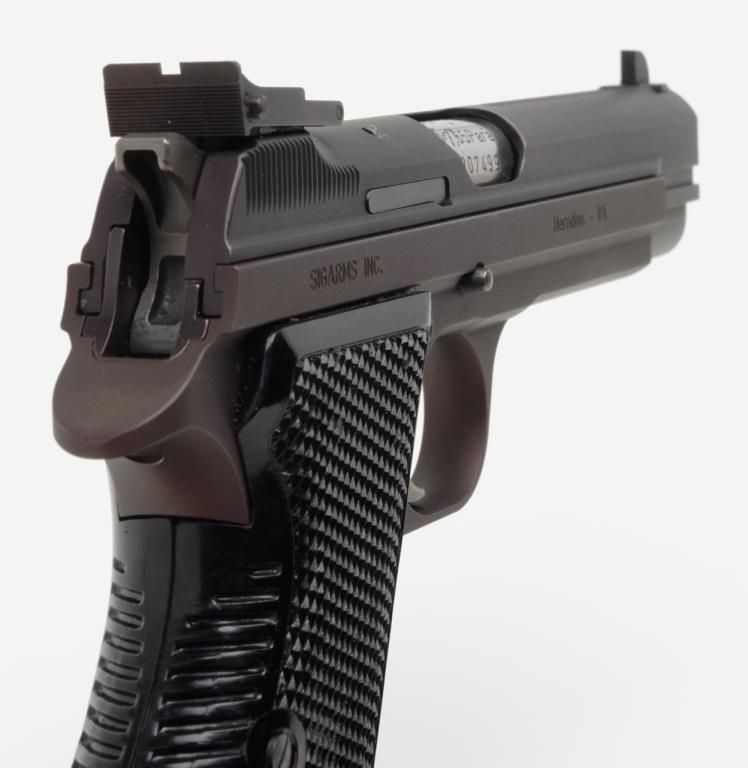Sig P210-6 semi-auto pistol, 7.65mm cal., 4-1/2” barrel, mat black ...