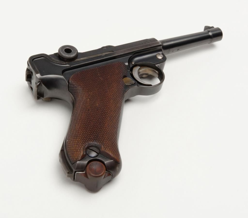 German Luger by Simson & Co., Suhl semi-auto pistol, 9mm cal., 4 ...