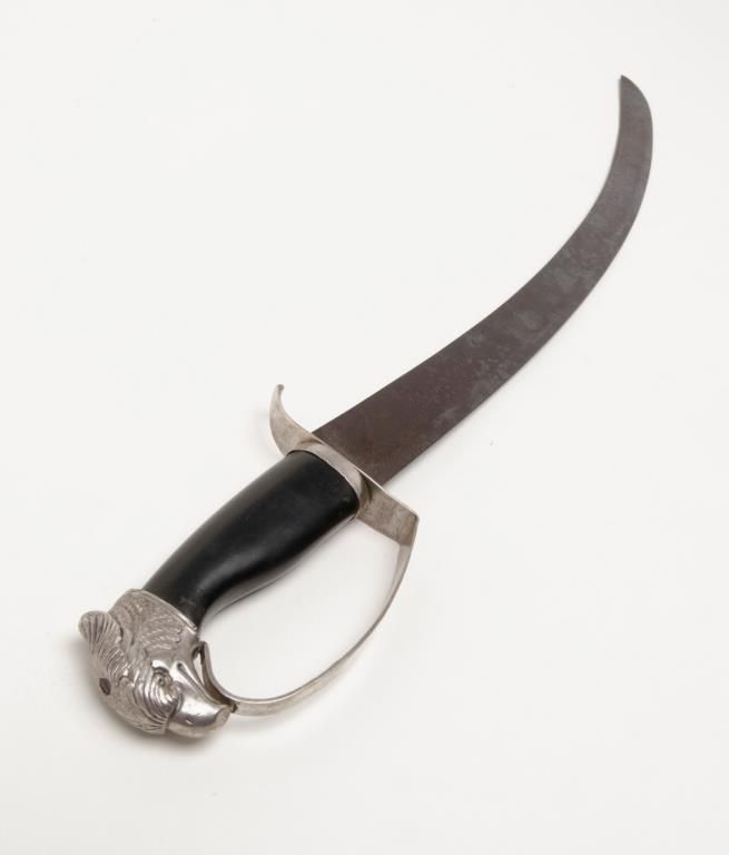 Early American Eagle head officer’s sword with silver hilt and hardwood ...