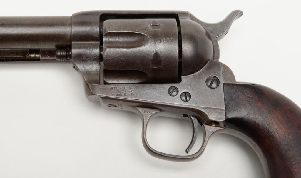 Colt SAA black powder revolver, .45 cal., 7-1/2” barrel, blue finish ...