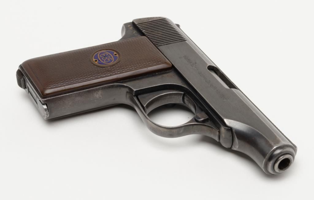 Walther Model 8 semi-auto pistol, 6.35mm cal., 2-3/4” barrel, blue ...