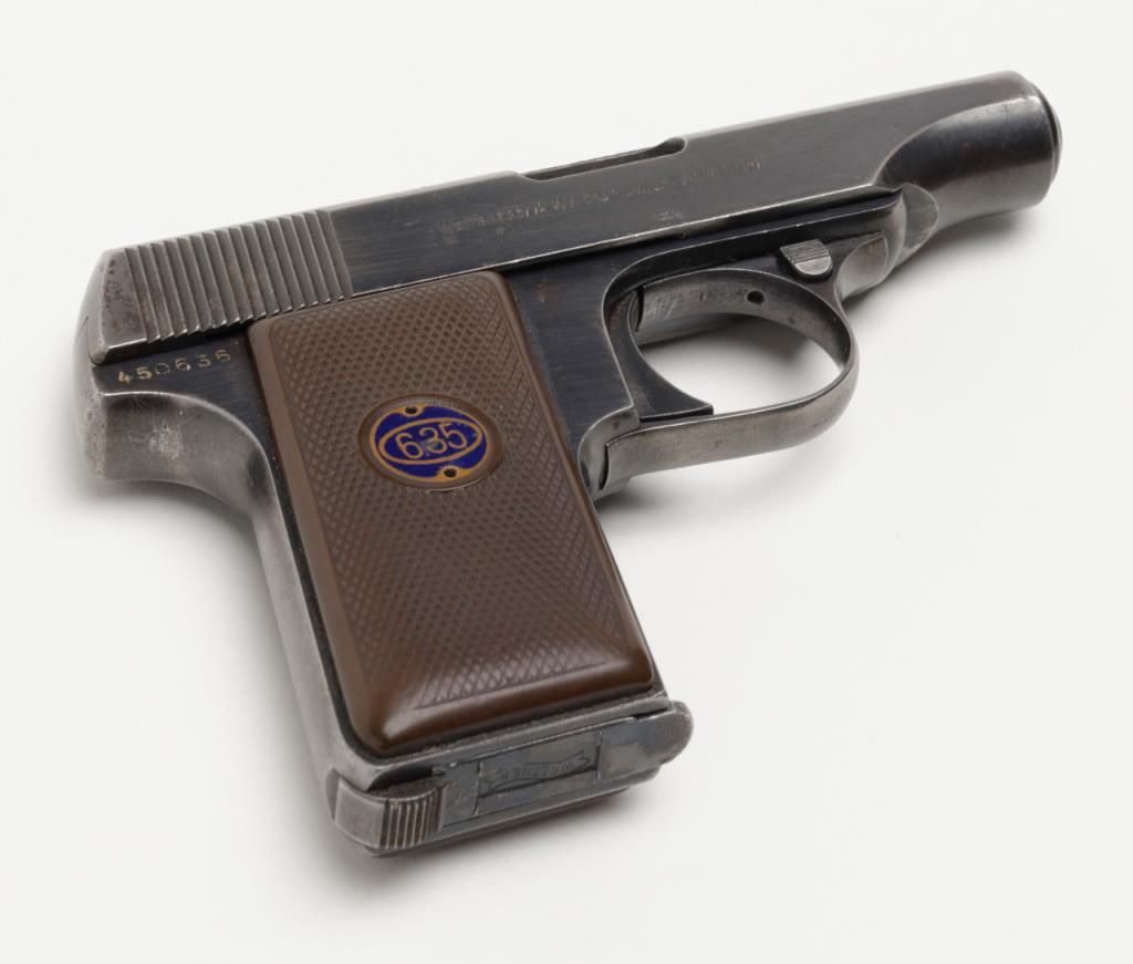 Walther Model 8 semi-auto pistol, 6.35mm cal., 2-3/4” barrel, blue ...