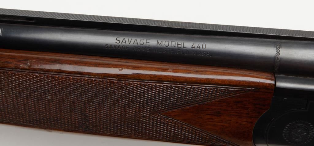 Savage Model 440 O/U shotgun, 12 gauge, 26” barrels, blue finish ...