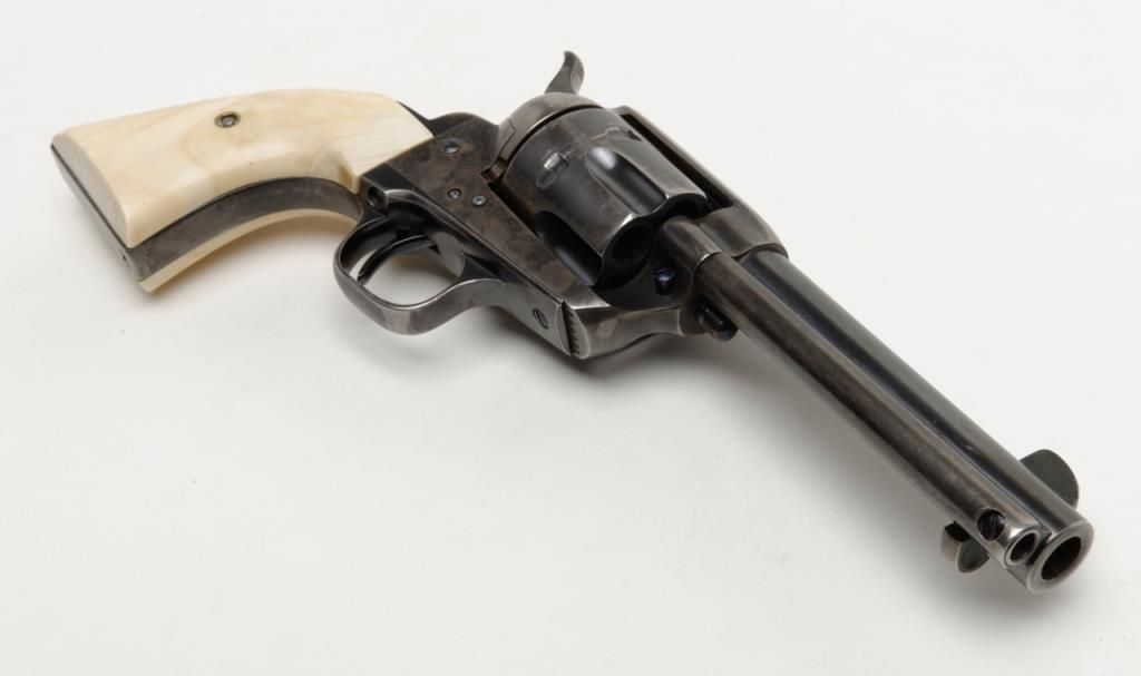 Colt SAA revolver, .44-40 cal., 4-3/4” barrel, blue and case hardened ...