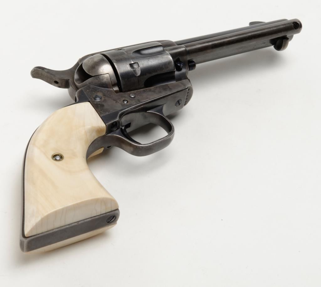 Colt SAA revolver, .44-40 cal., 4-3/4” barrel, blue and case hardened ...