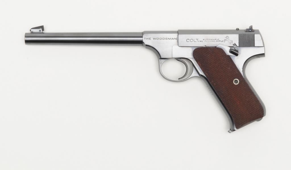 Colt Woodsman semi-auto target pistol, .22LR cal., 6-1/2” barrel, blue ...