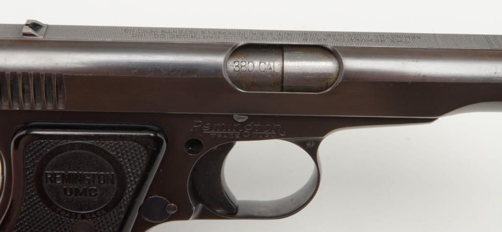 Remington Model 51 semi-auto pistol, .380 cal., 3-1/4” barrel, blue ...