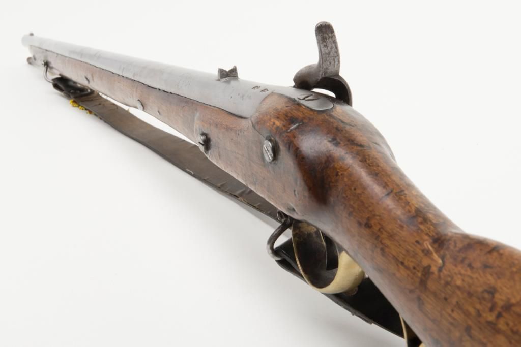 British East India Co. Model F percussion musket, .75 cal., 39” barrel ...