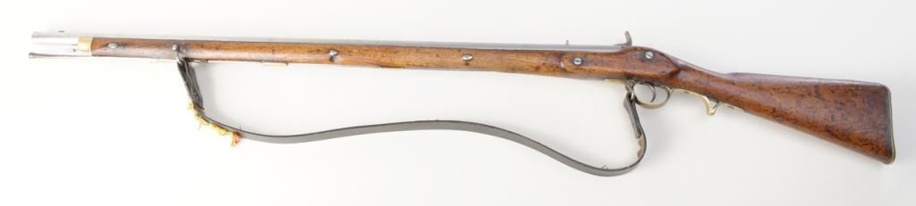 British East India Co. Model F percussion musket, .75 cal., 39” barrel ...