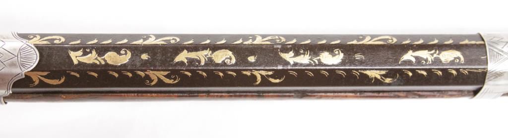 A very fine Ottoman Turkish shishana miquelet rifle. Octagonal barrel ...