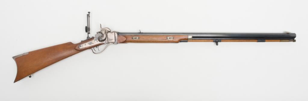 Italian-made Palmetto Sharps percussion half stocked rifle, .54 cal ...